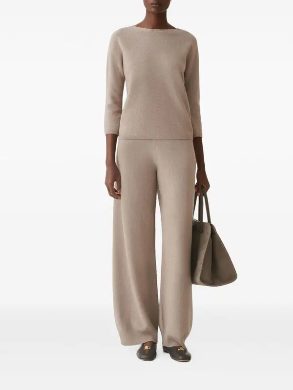 Fabiana Filippi Wool Blend Wide-leg Trousers