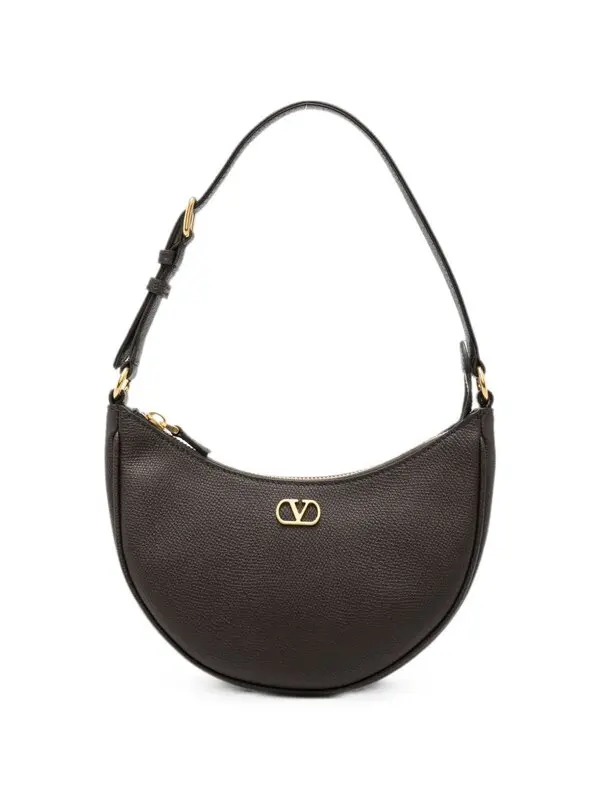 Valentino Garavani Vlogo Signature Leather Mini Bag - Brown