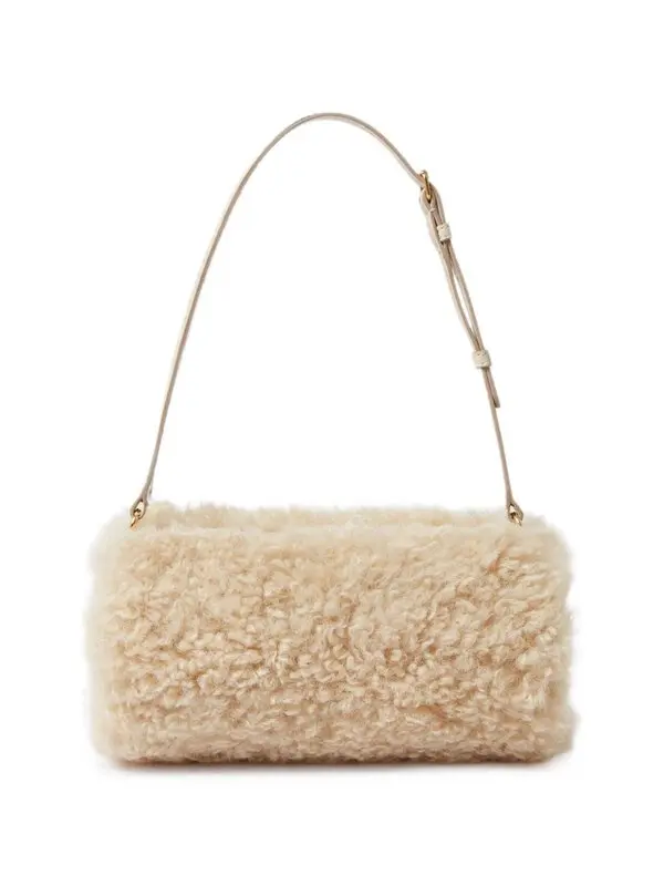 Stella McCartney Logo Shearling Pouch