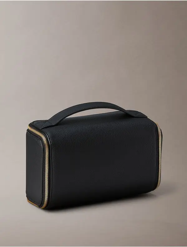 Calvin Klein Minimal Monogram Logo Cosmetic Case