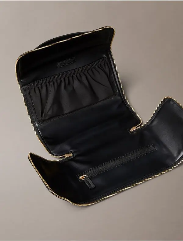 Calvin Klein Minimal Monogram Logo Cosmetic Case