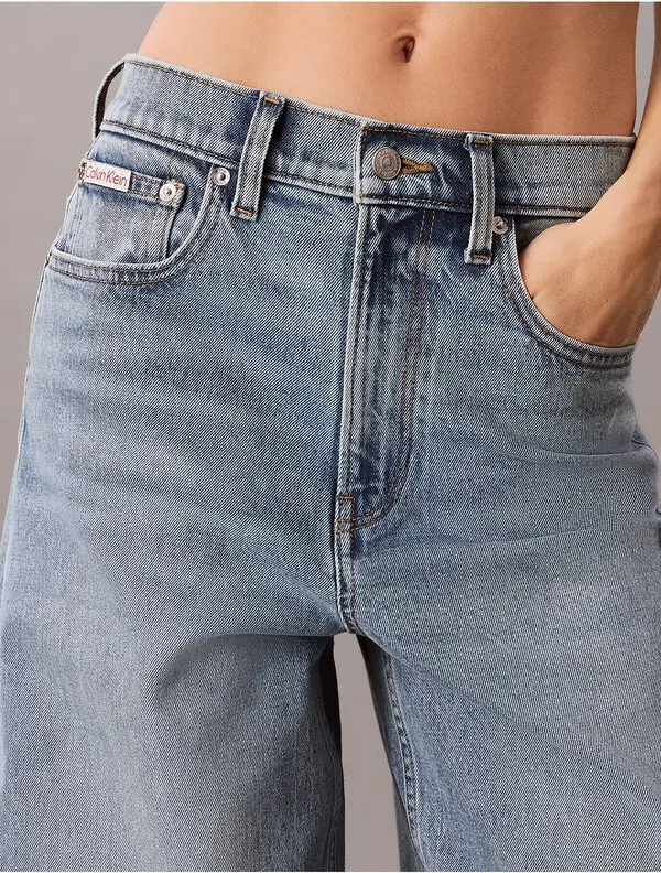 Calvin Klein Seamed Barrel Jeans - Light Range