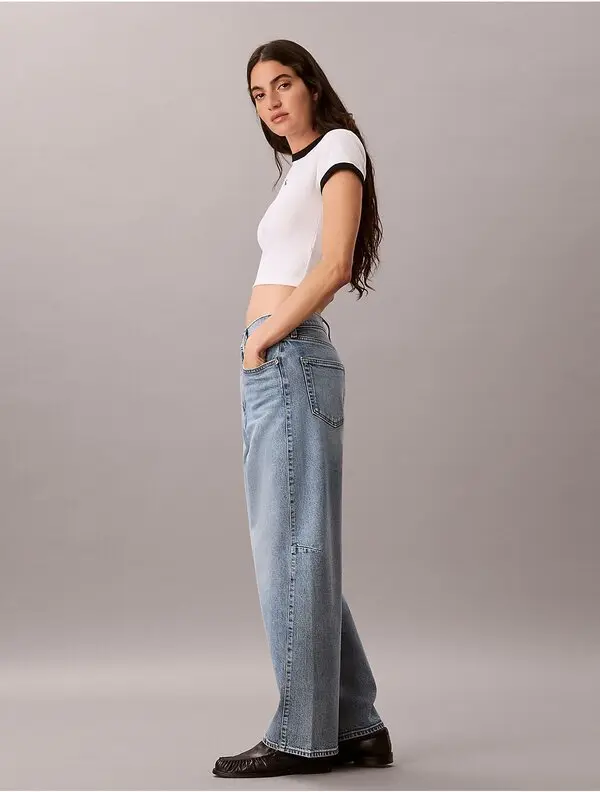 Calvin Klein Seamed Barrel Jeans - Light Range