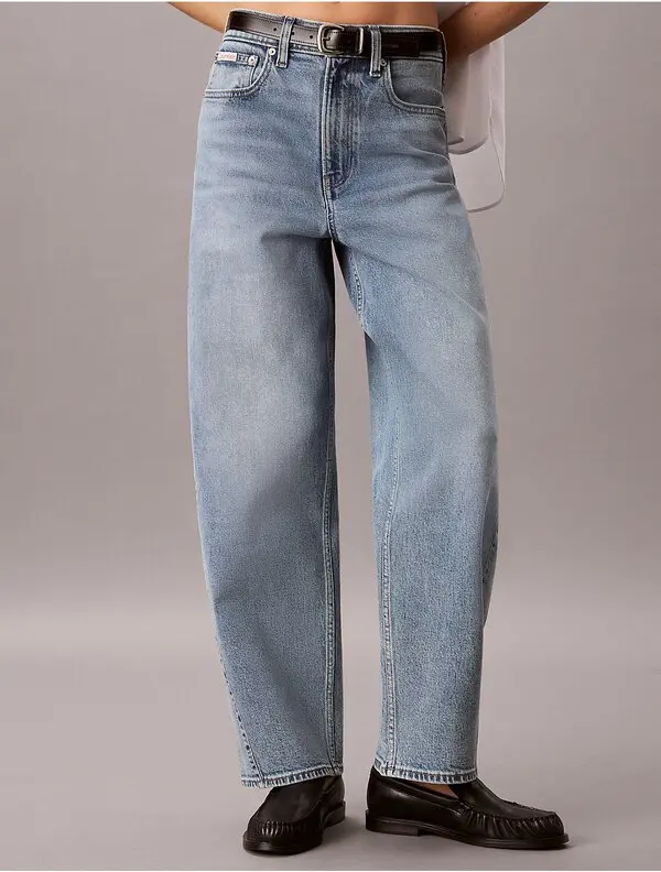 Calvin Klein Seamed Barrel Jeans - Light Range