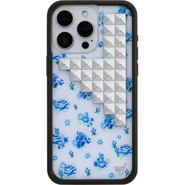WILDFLOWER CASES Forget Me Not Floral Stud Iphone Case - Blue