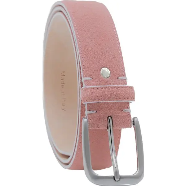 Ghurka Genuine Suede Leather Belt - Pink
