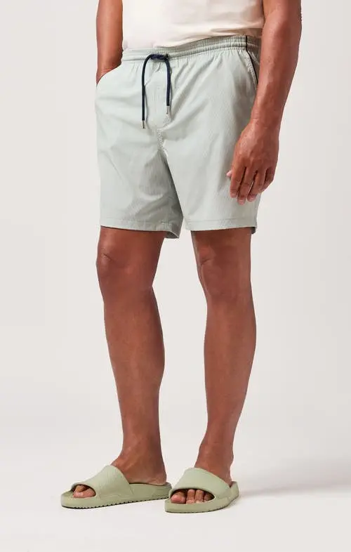 Stone Rose Birdseye Solid Swim Trunk - Olive
