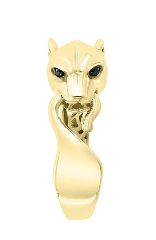 EFFY Black Diamond Panther Ring