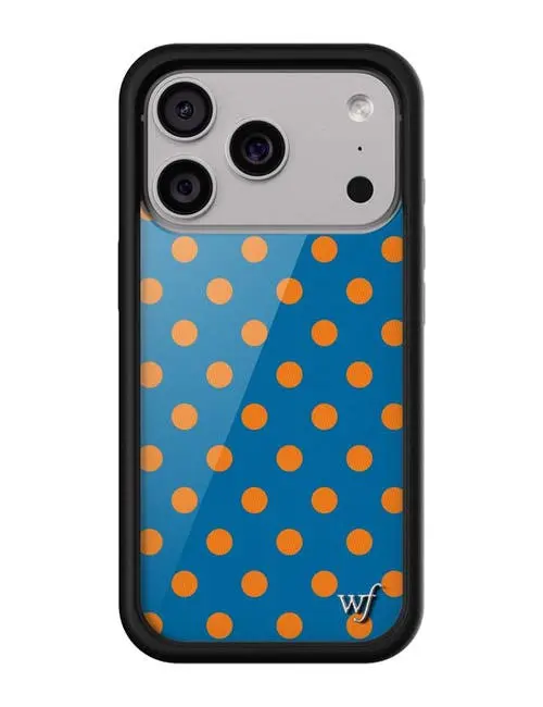 WILDFLOWER CASES Polka Dot | Blue And Orange /17e/air/17 Pro/17 Pro Max Case - Iphone 17 Pro