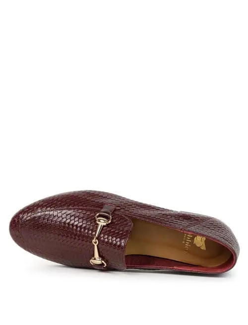 BOBBIES Jill Loafers With Horsebit Detailing - Amarena