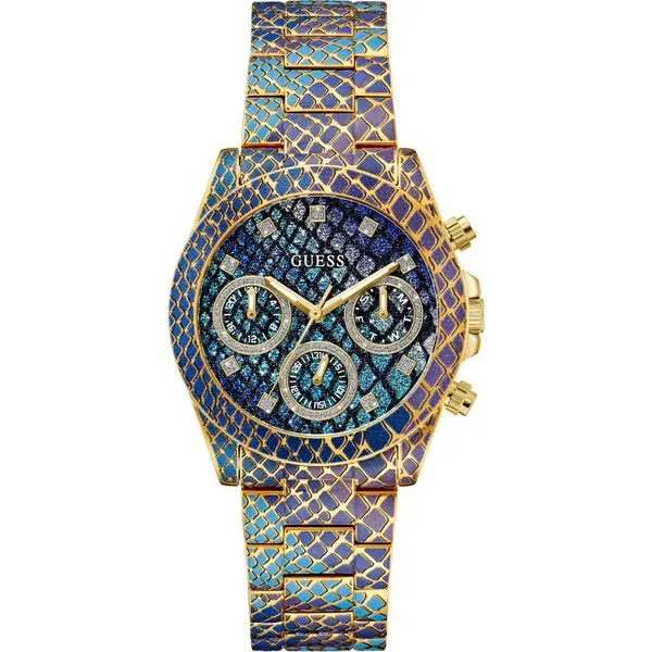 Guess Serpentina Python Pattern Bracelet Watch - Multi