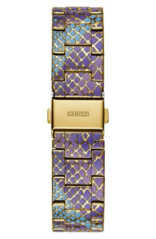 Guess Serpentina Python Pattern Bracelet Watch