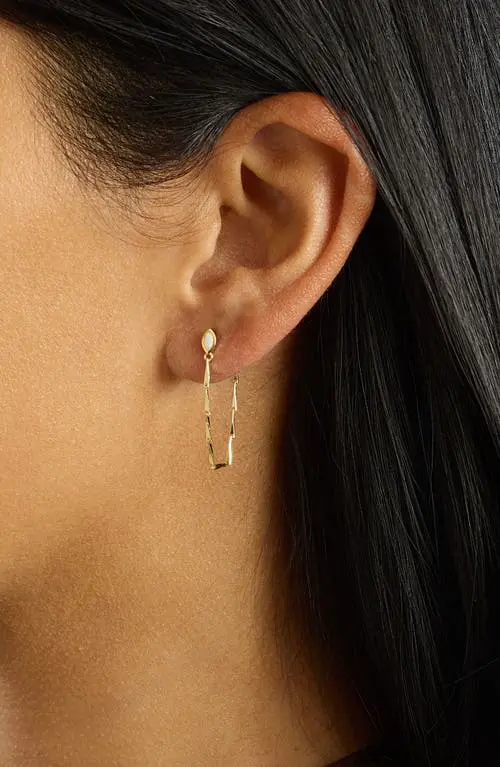 ATHRA LUXE Athra Opal Chain Drop Earrings