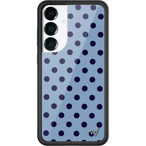 WILDFLOWER CASES Polka Dot | Blue And Navy Blue Samsung /s25 Edge/s25 Plus/s25 Ultra Case - Galaxy S25 Plus