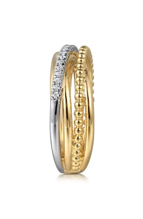 GABRIEL & CO. Bujukan Crisscross Ring