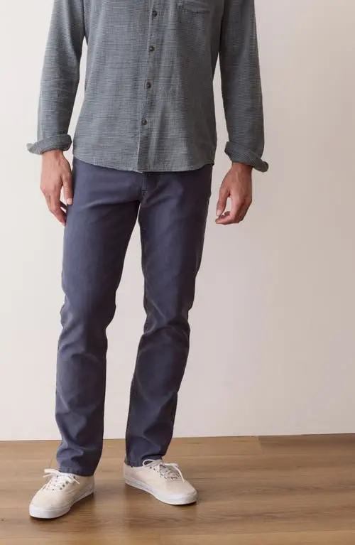 Marine Layer Flex Terry Slim Straight 5-pocket Pants - True Navy