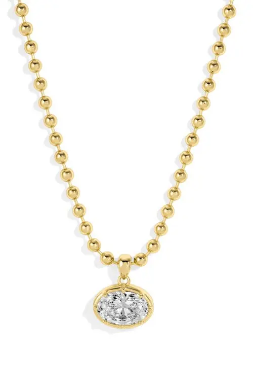 Lili Claspe Cleo Oval Pendant Necklace - Gold
