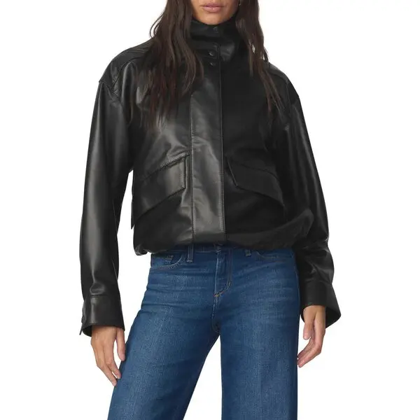 Joe's Jeans Cohen Leather Bomber Jacket