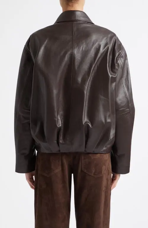 ARMA Melis Leather Bomber Jacket