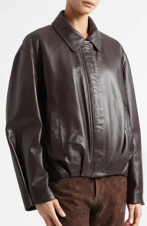 ARMA Melis Leather Bomber Jacket