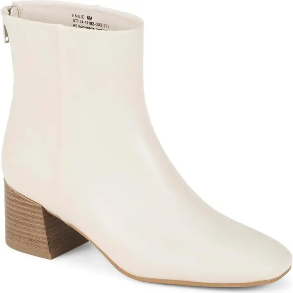 BARETRAPS Emilie Block Heel Bootie - Cream