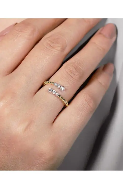 GABRIEL & CO. Bujukan Ball Bead Diamond Ring