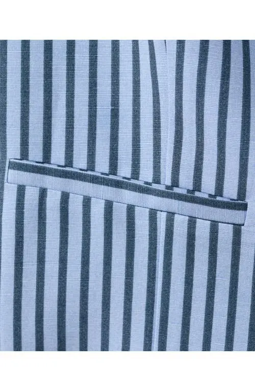 Mango Striped Buttoned Vest