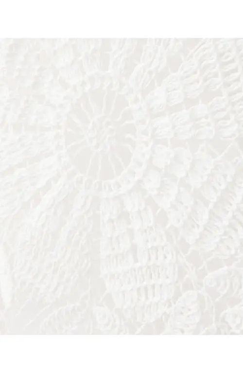 Mango Floral Crocheted Cover-up Dress