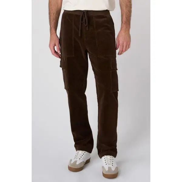 LIVERPOOL Corduroy Cargo Joggers - Brown