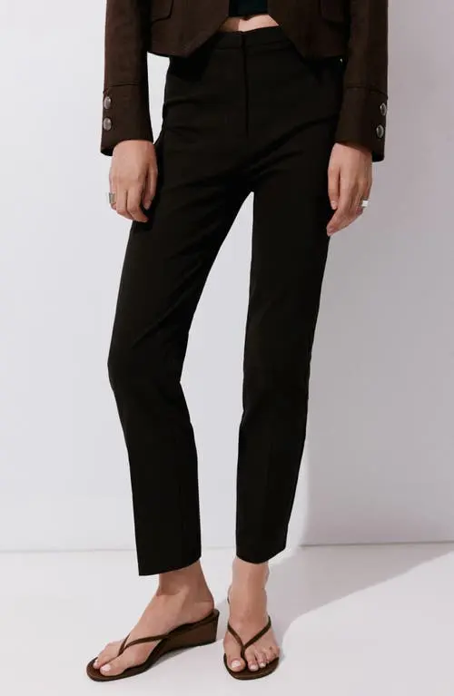 Mango Crop Straight Leg Pants