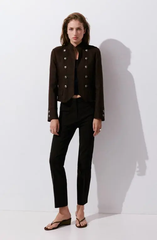 Mango Crop Straight Leg Pants