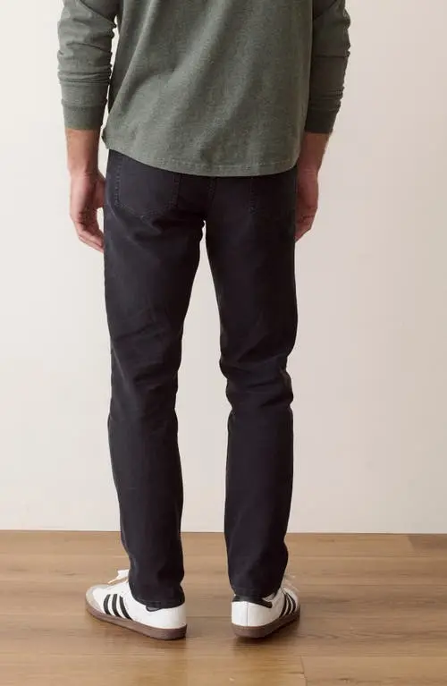 Marine Layer Flex Terry Slim Fit Five Pocket Pants - Faded Black