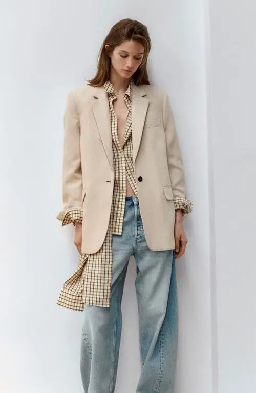 Mango Mid Rise Balloon Jeans - Light Blue