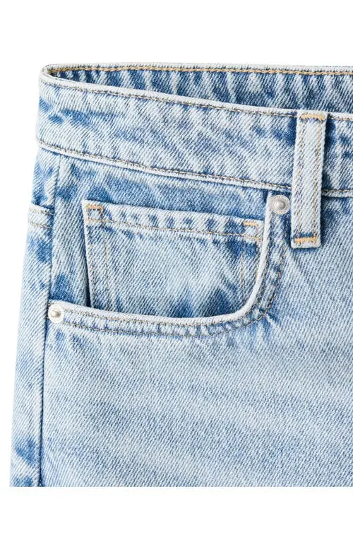 Mango Mid Rise Balloon Jeans - Light Blue