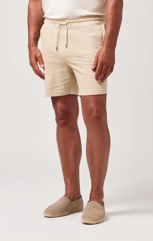 Stone Rose Terry Knit Comfort Short Shorts - Medium Beige