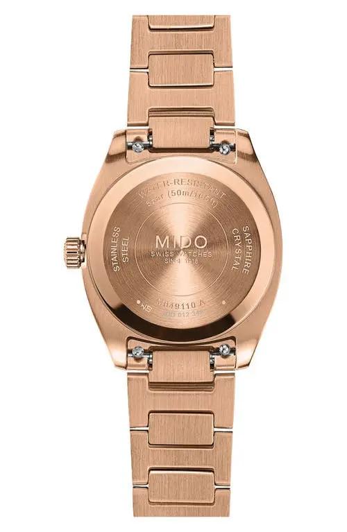 MIDO Multifort Tv Bracelet Watch With Date Window