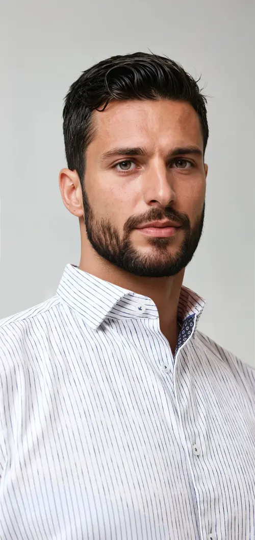 Stone Rose Tencel Stretch Striped Ss Button-up Shirt