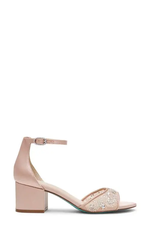 Betsey Johnson Eliat Ankle Strap Sandal - Beige