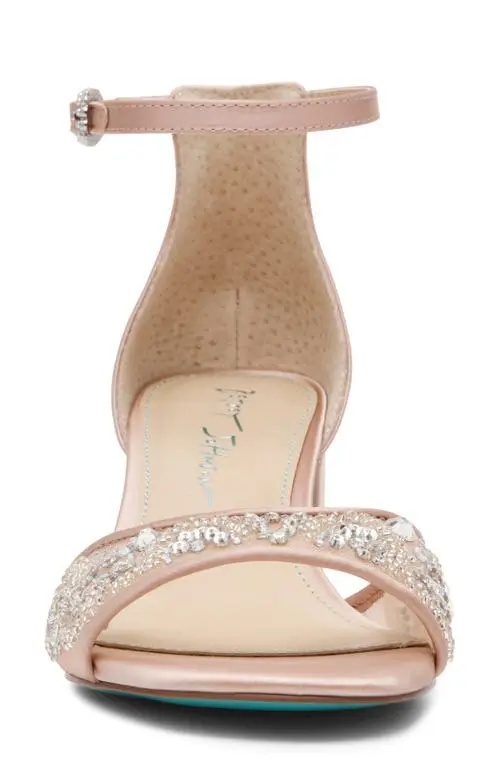 Betsey Johnson Eliat Ankle Strap Sandal - Beige