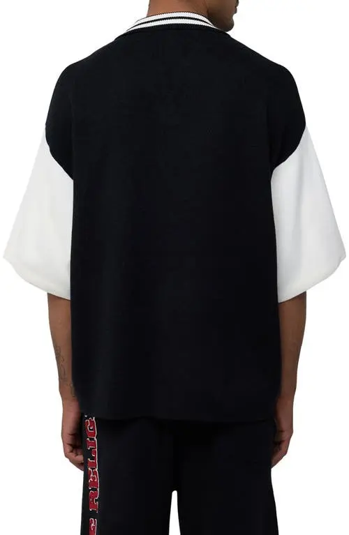 True Religion Knit Oversized Polo