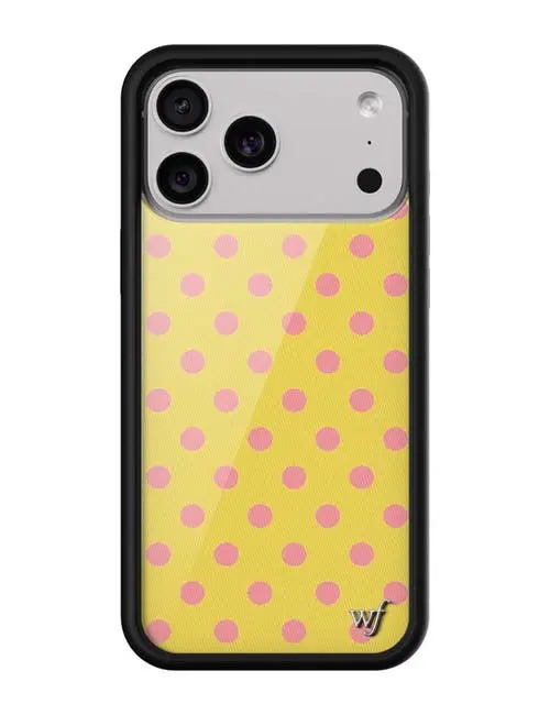 WILDFLOWER CASES Polka Dot | Yellow And Pink /17e/air/17 Pro/17 Pro Max Case - Iphone 17 Pro Max