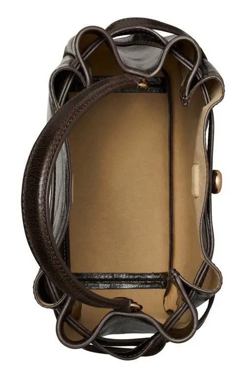 Tory Burch Romy Distressed Leather Bucket Bag