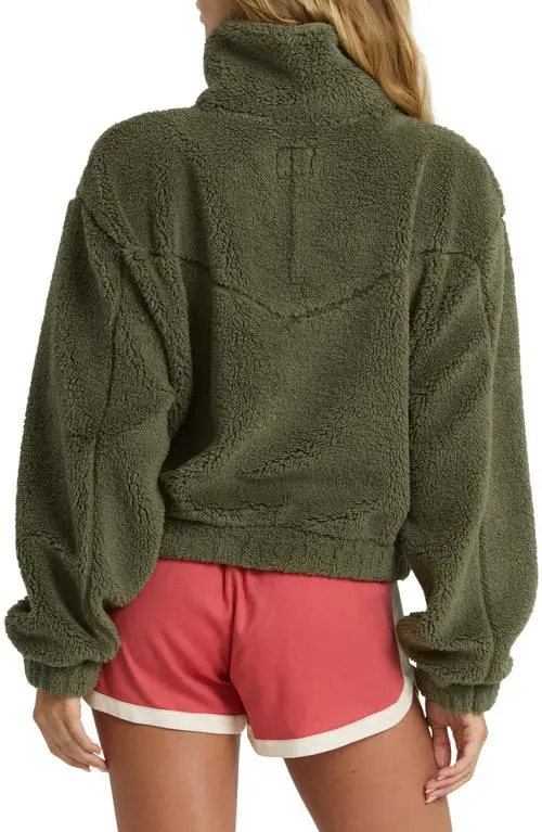BILLABONG Half Zip Fleece Pullover - Canteen