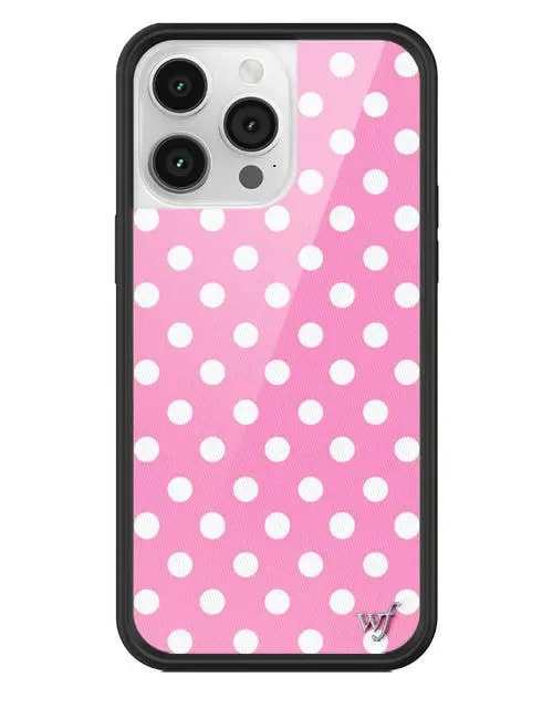 WILDFLOWER CASES Polka Dot | And White Iphone Case - Pink
