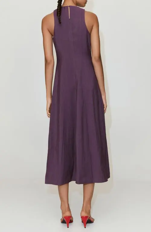 Mango A-line Dress With Stitching Detail - Violet