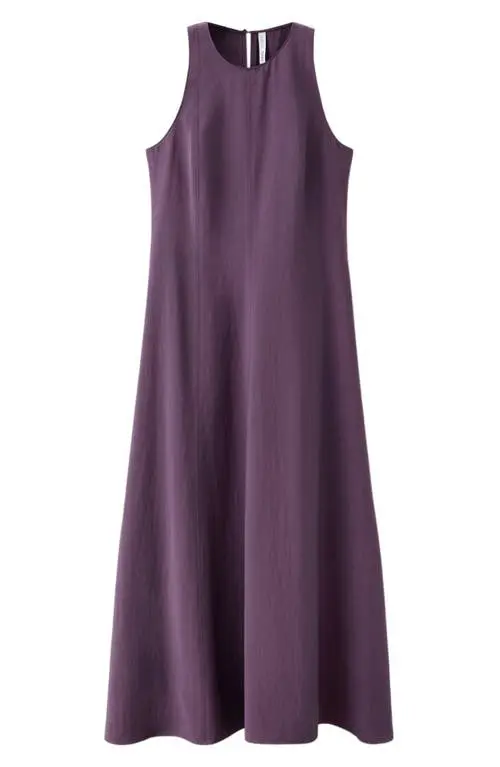 Mango A-line Dress With Stitching Detail - Violet