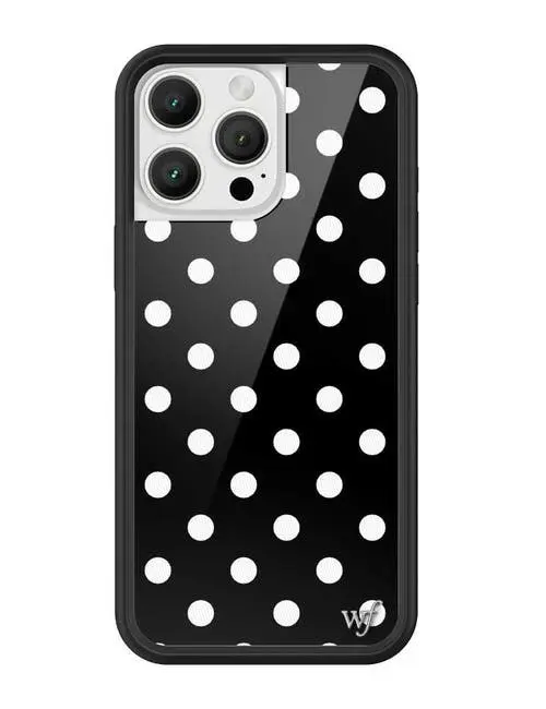 WILDFLOWER CASES Polka Dot | And White Iphone Case - Black