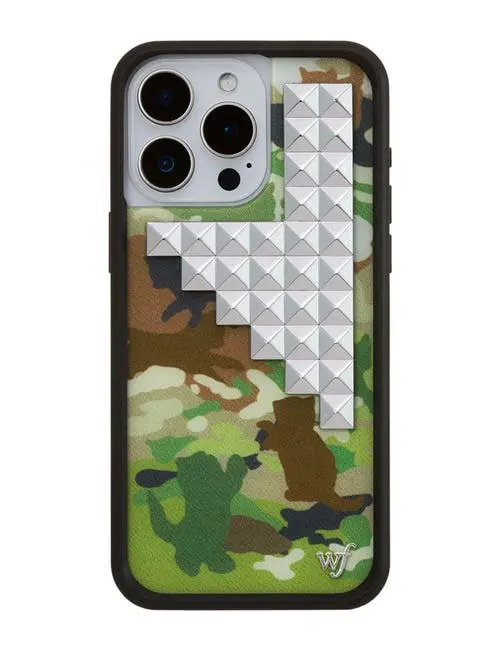 WILDFLOWER CASES Cat Camo Stud Iphone Case