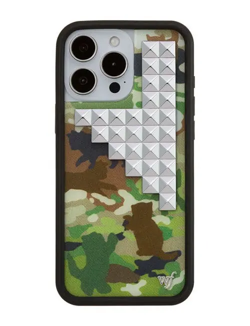 WILDFLOWER CASES Cat Camo Stud Iphone Case
