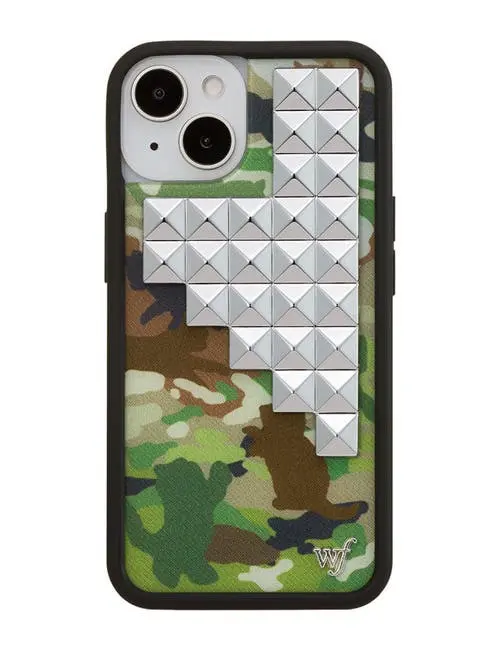 WILDFLOWER CASES Cat Camo Stud Iphone Case